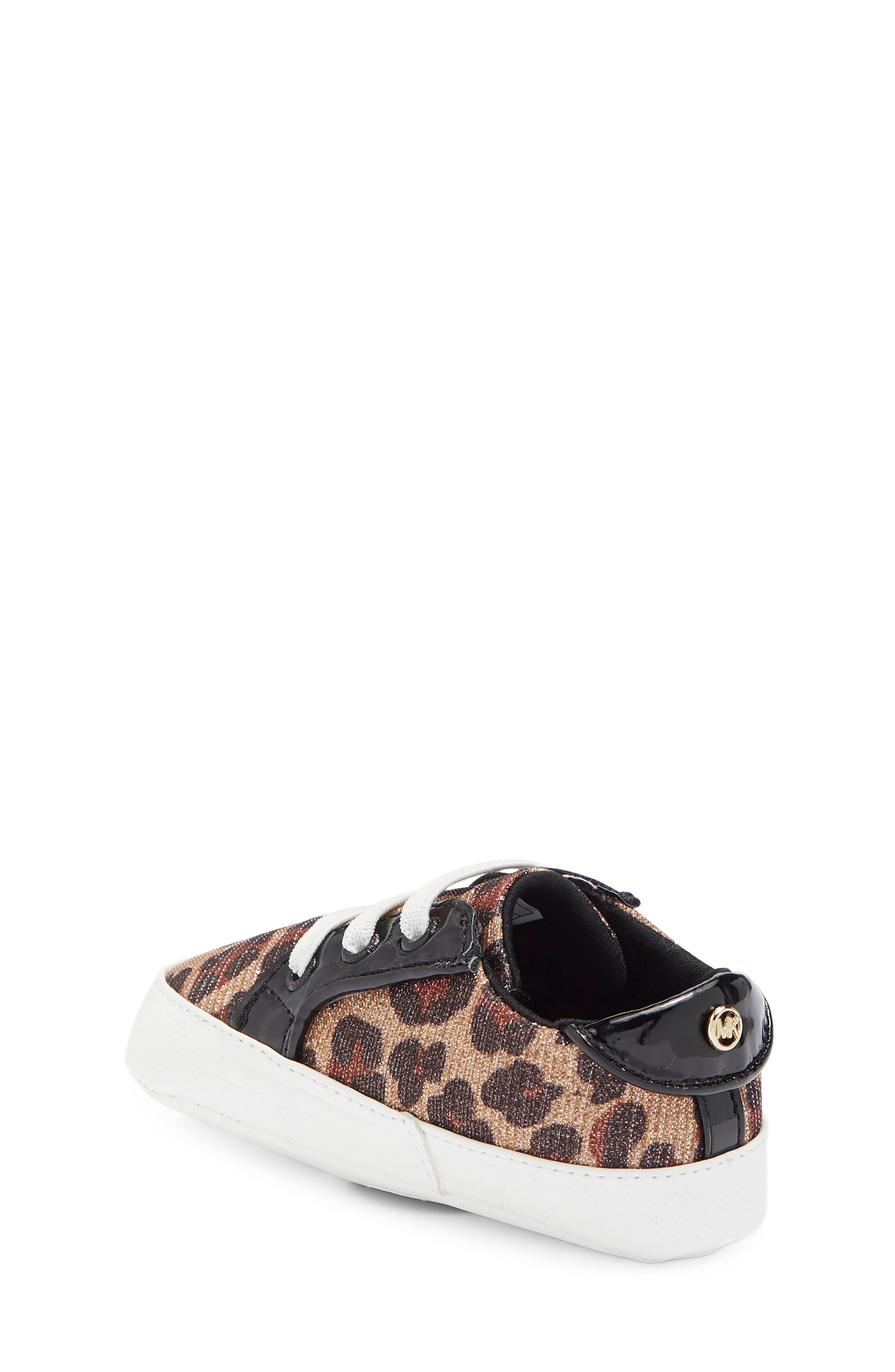 MICHAEL Michael Kors Kids' Leigh Leopard Glitter Low Top Sneaker ...