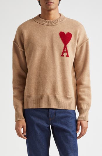 AMI PARIS Ami de Coeur Monogram Wool Sweater | Nordstrom