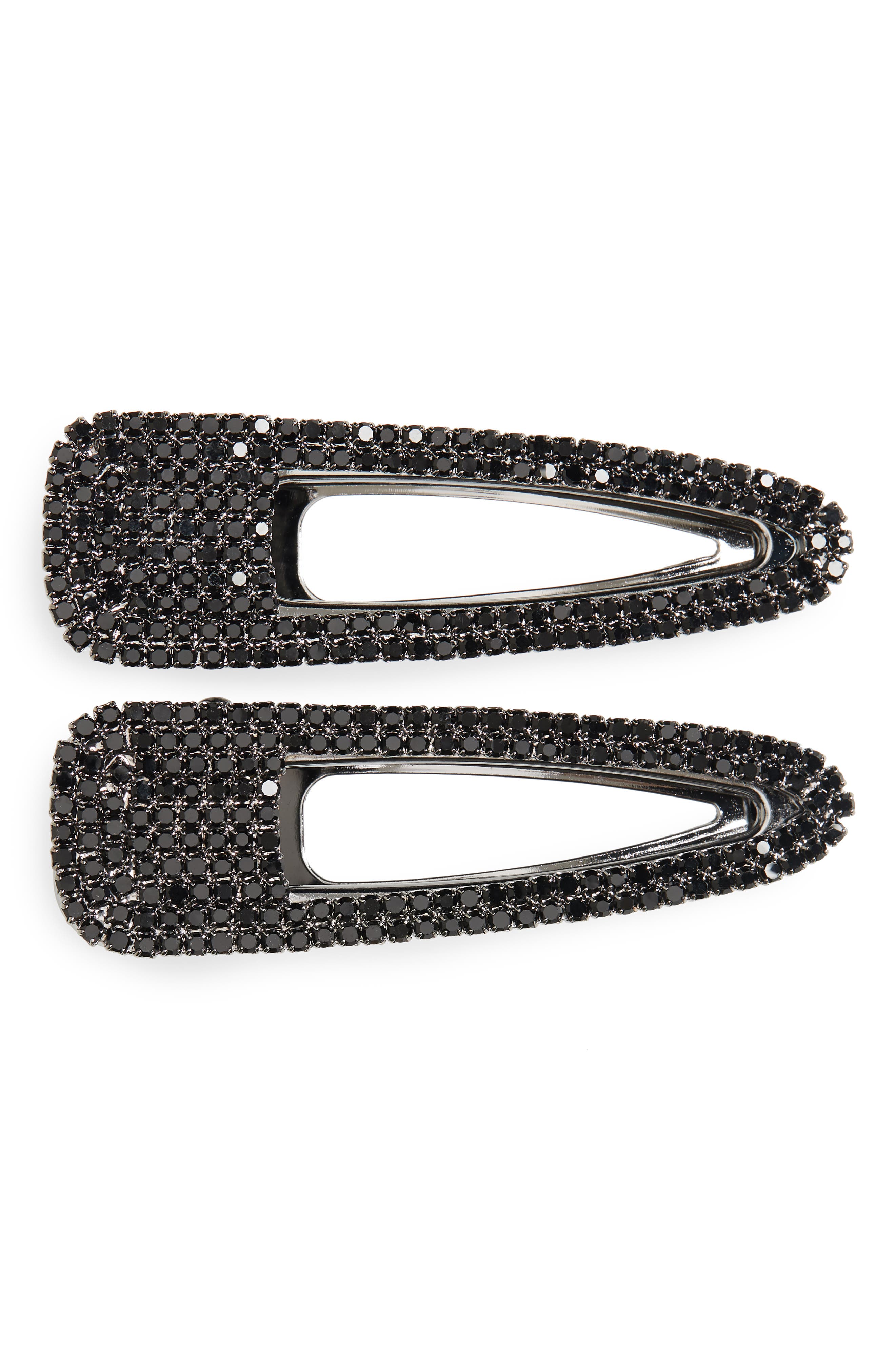 Tasha 2-Pack Crystal Snap Barrettes | Nordstrom