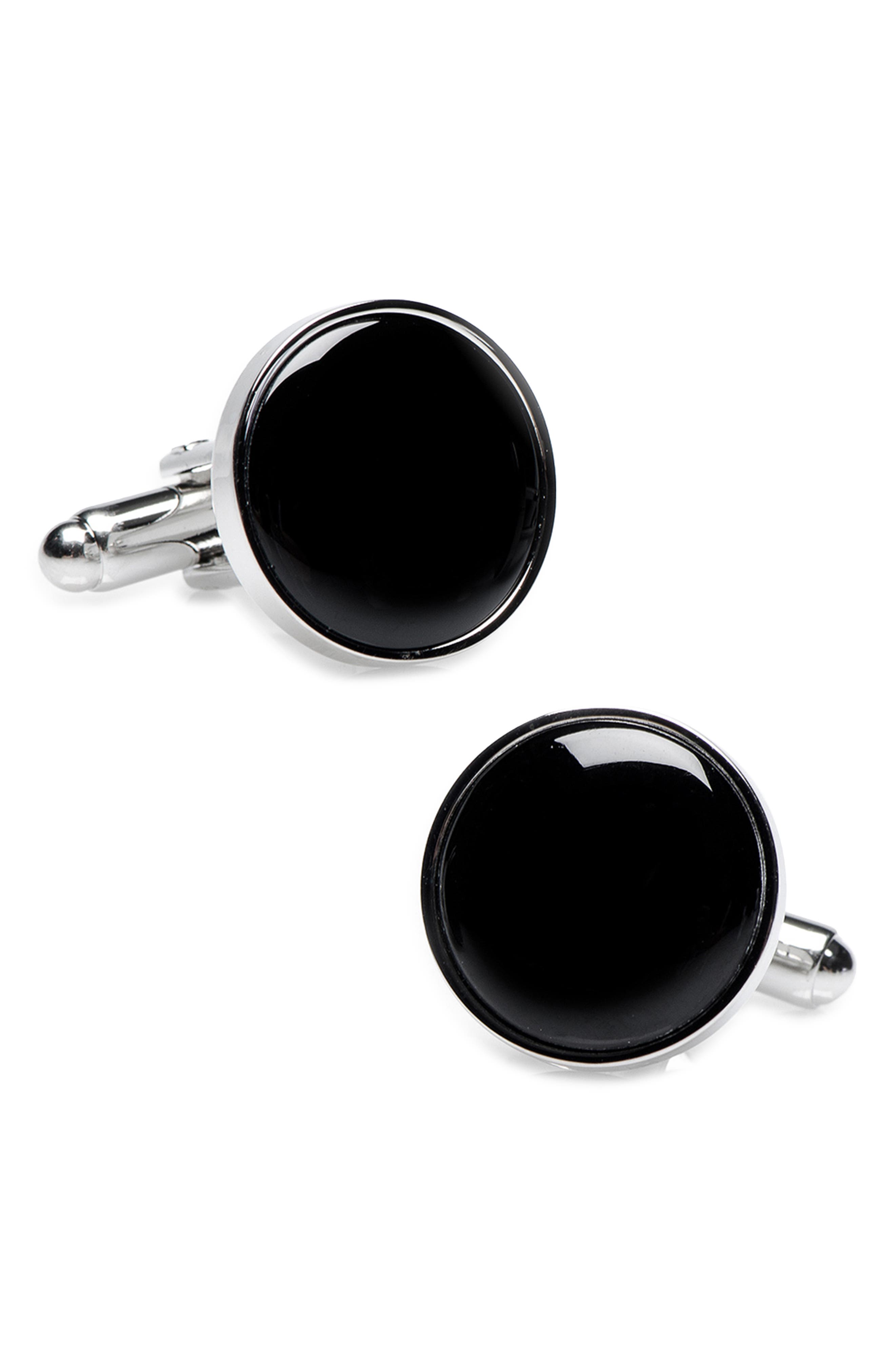 Round Onyx Cuff Links (Men) | Nordstrom