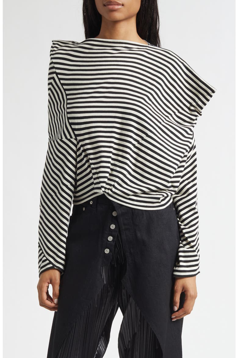 Stripe Cotton & Wool Jersey Crop Top (Women) | Nordstromrack
