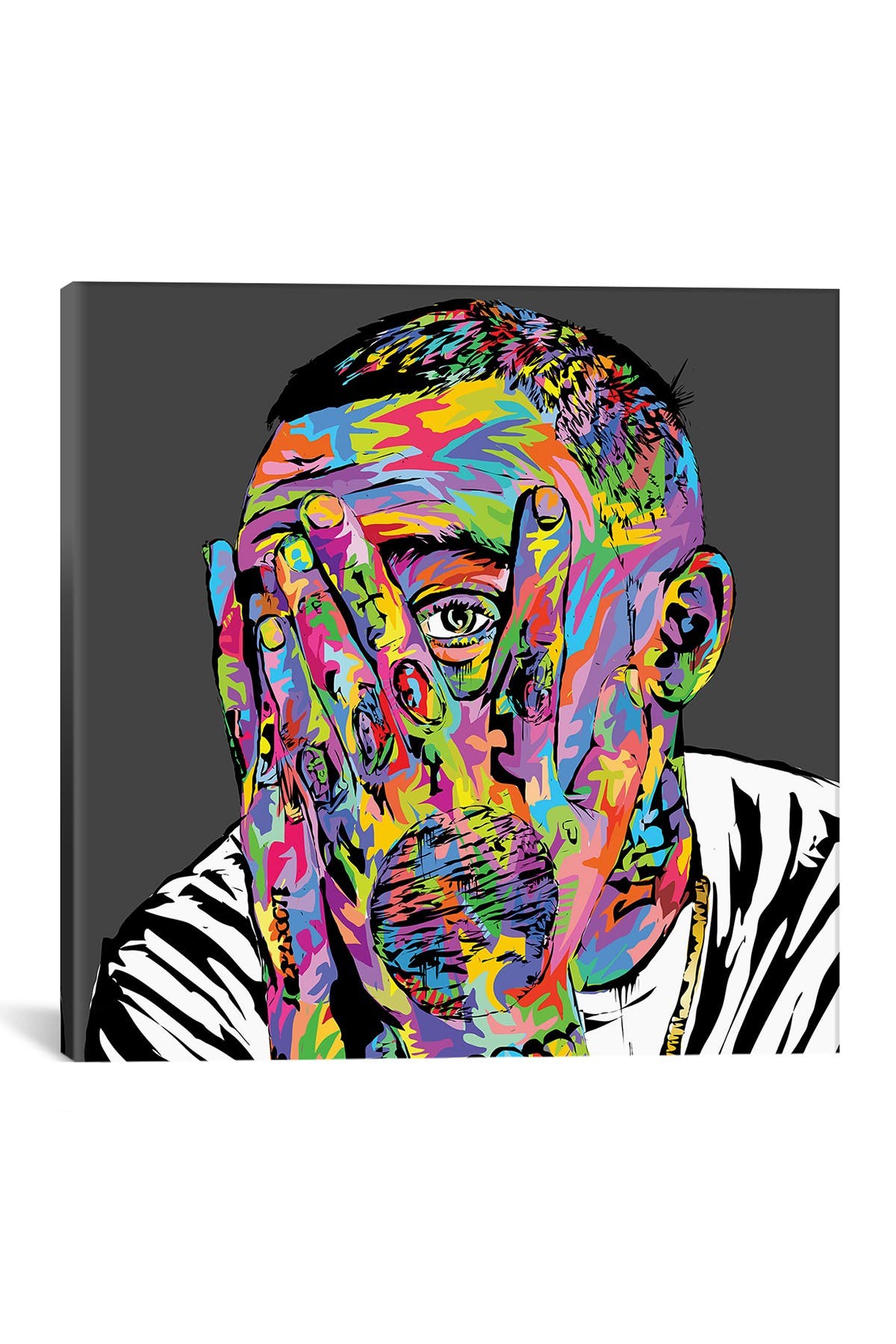 iCanvas Mac Miller by TECHNODROME1 Canvas Wall Art - 18" x 18 ...