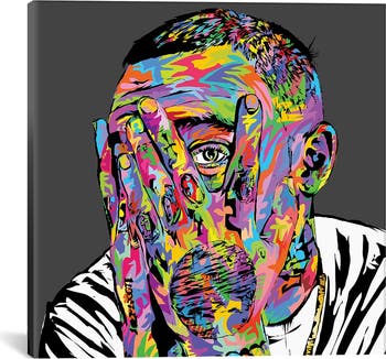 iCanvas Mac Miller by TECHNODROME1 Canvas Wall Art - 18" x 18 ...