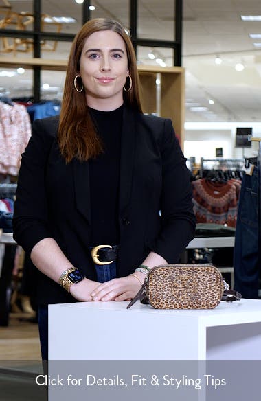 Tory Burch Mini Miller Leopard Print Genuine Calf Hair Crossbody Bag ...