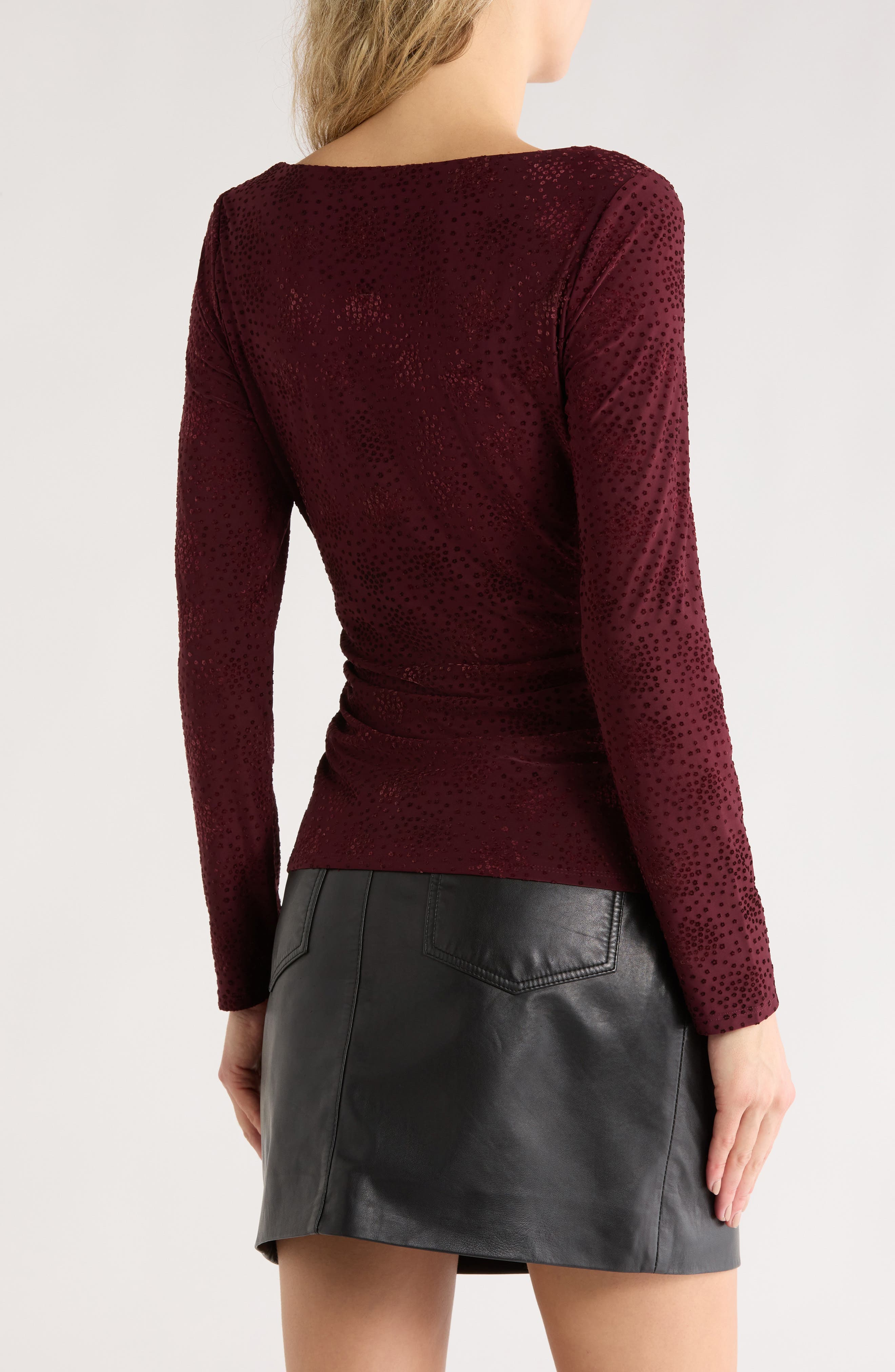 DR2 by Daniel Rainn Long Sleeve Ruched Top | Nordstromrack