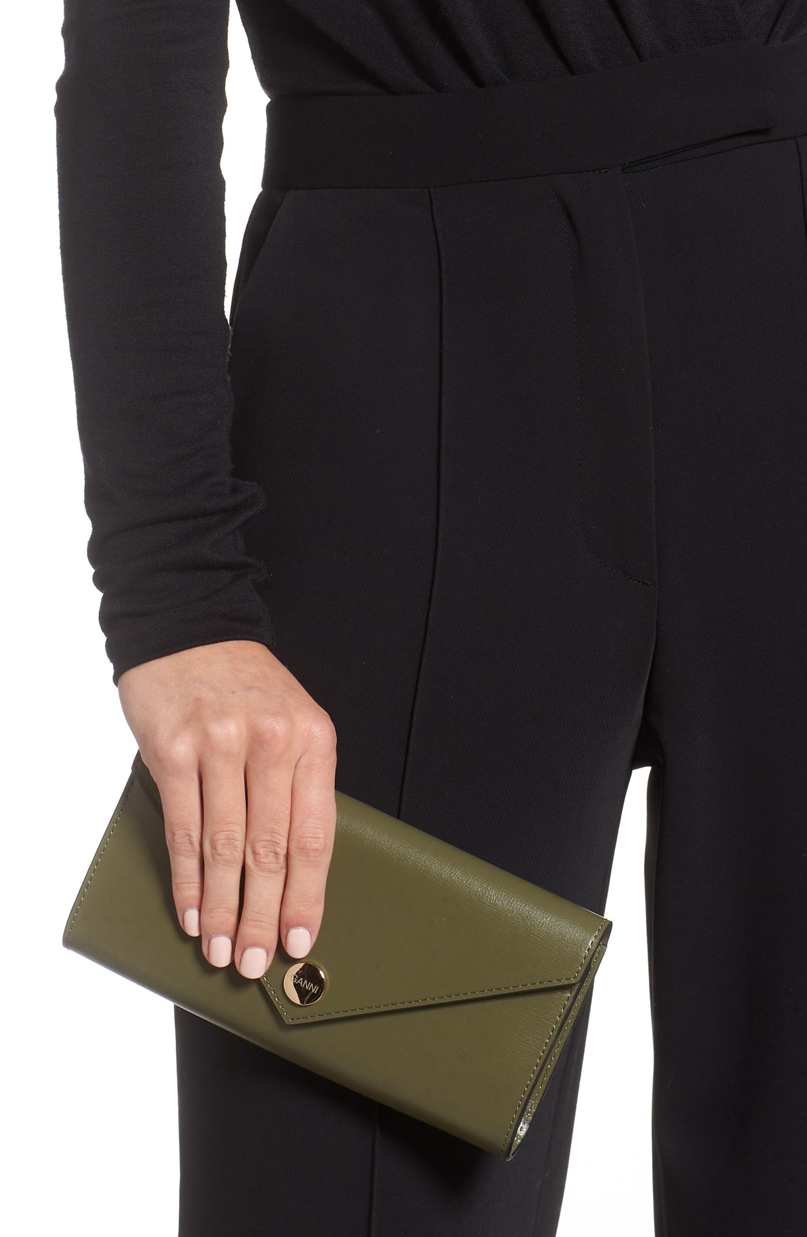 Ganni Banner Envelope Chain Wallet | Nordstromrack