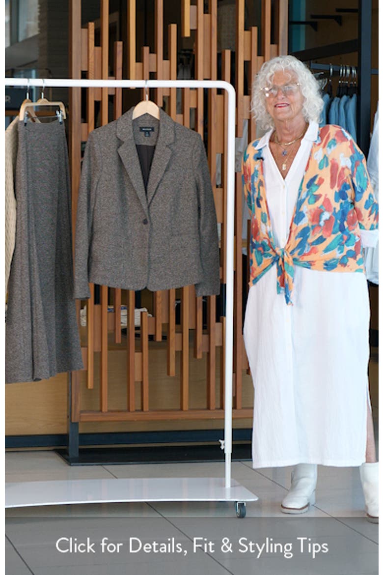 One-Button Tweed Knit Blazer (Women) | Nordstromrack