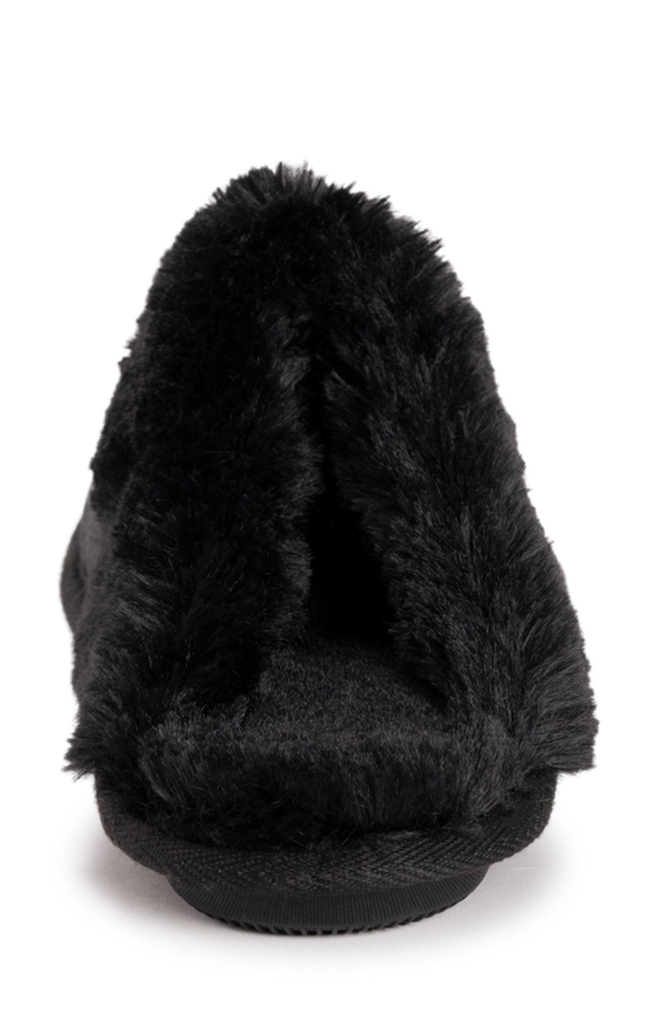 MUK LUKS Faux Shearling Trim Sparkle Scuff Slipper (Women) | Nordstromrack