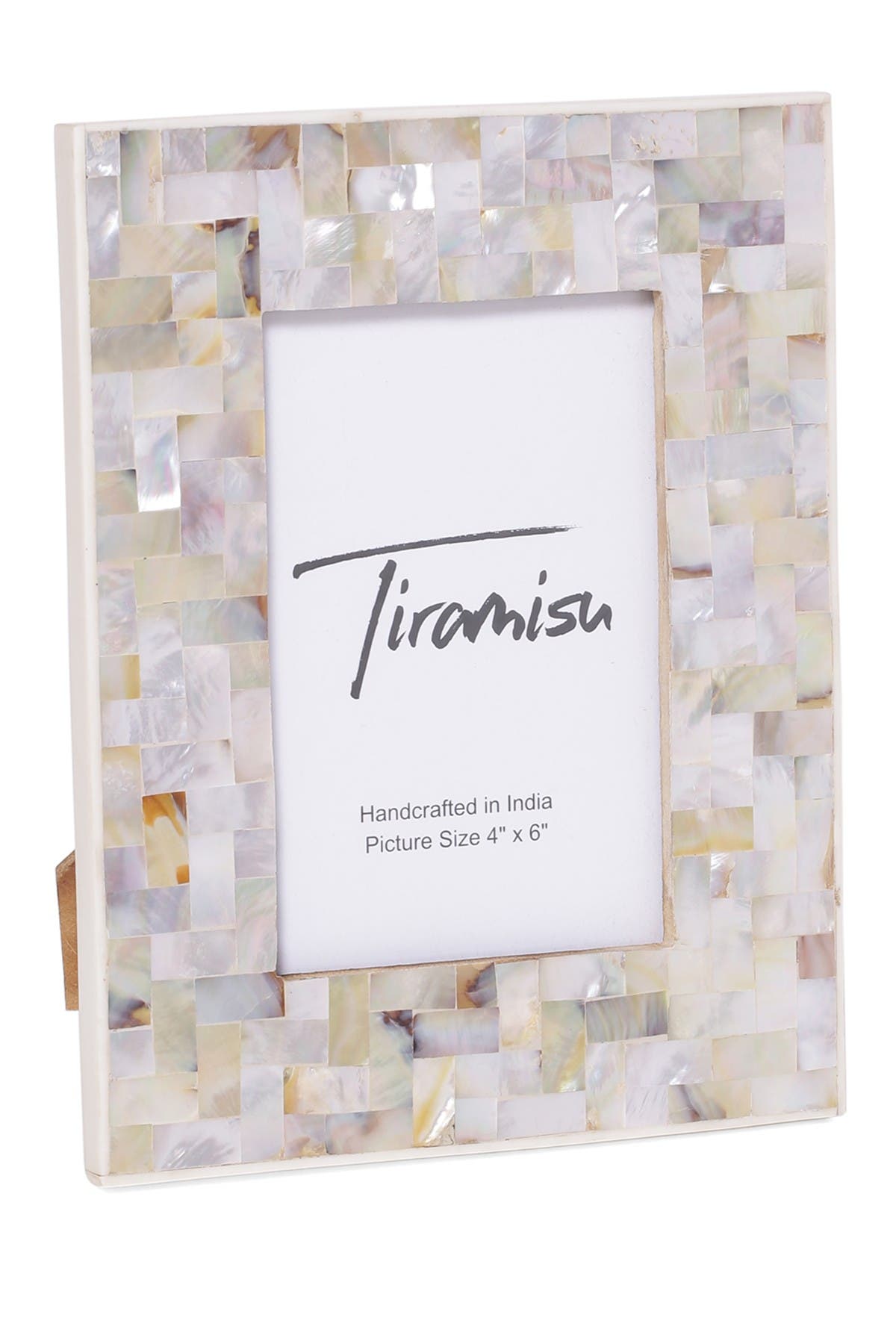 Tiramisu Mother-of-Pearl Picture Frame - Herringbone Pattern ...