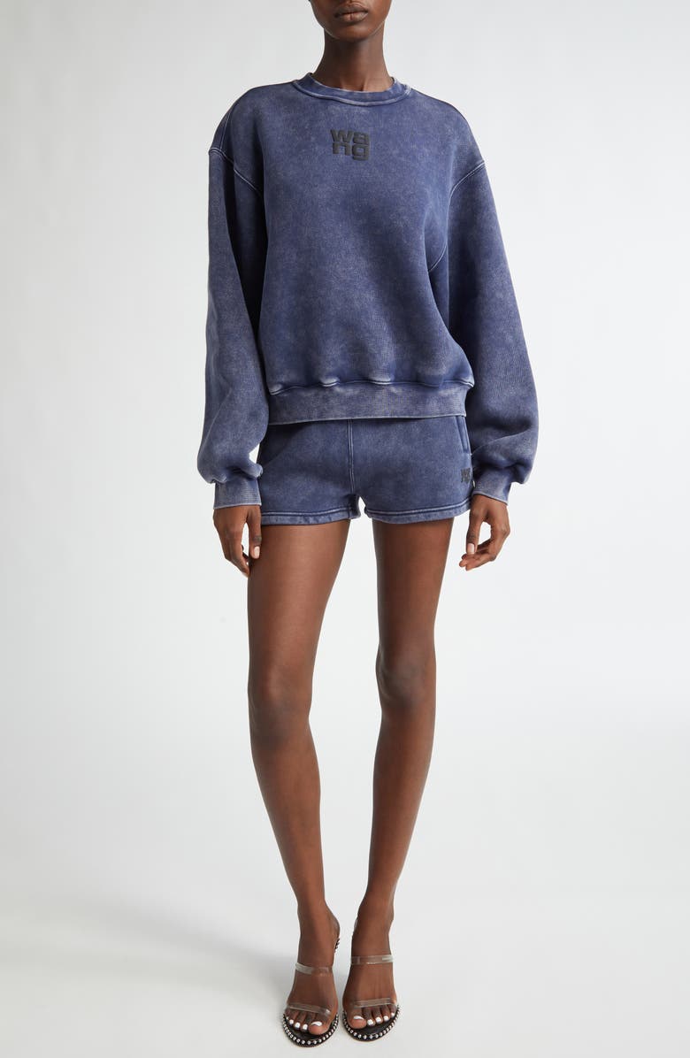 Alexander Wang Acid Wash French Terry Shorts | Nordstromrack