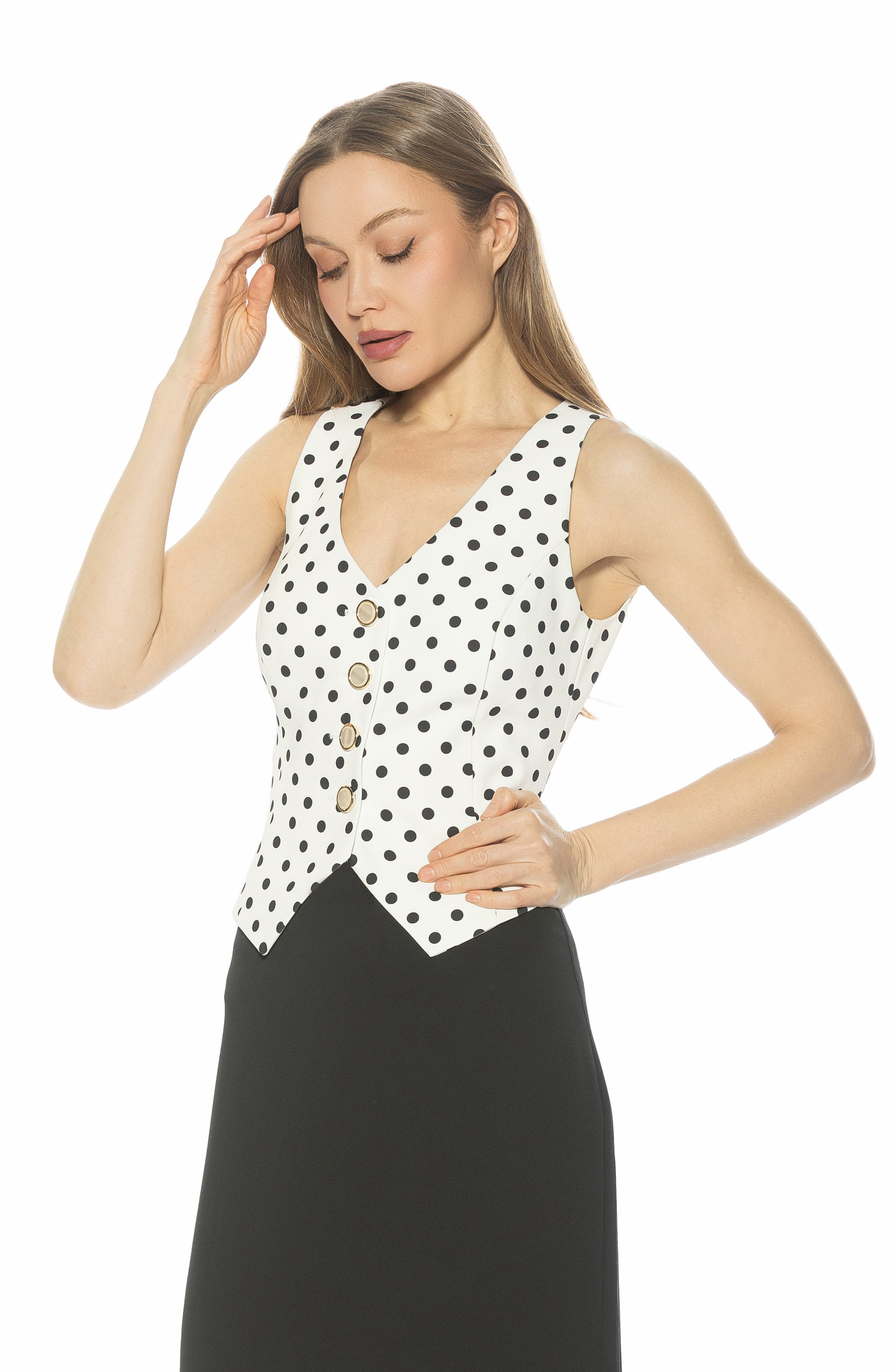 Alexia Admor Liliana Button Front Vest | Nordstromrack