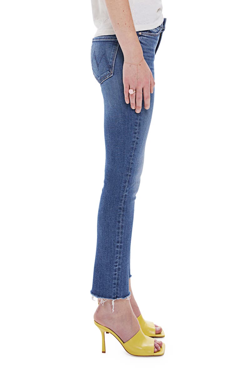 MOTHER Dazzler Fray Hem Ankle Straight Leg Jeans | Nordstromrack