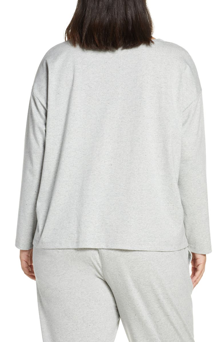 Eileen Fisher Jewel Neck Melangé Box Top | Nordstrom