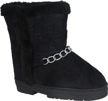 bebe Kids' Chain Faux Fur Lined Boot | Nordstromrack