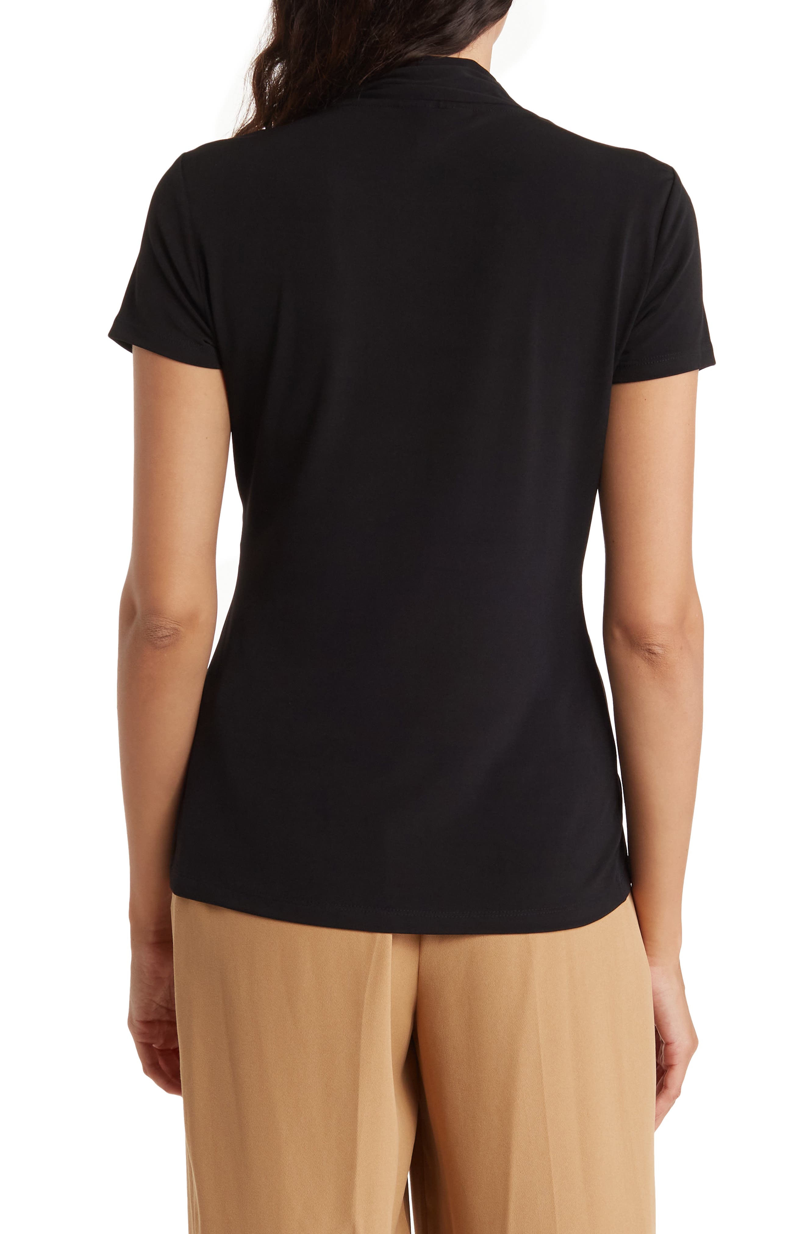 DKNY Cowl Neck Side Ruched Top | Nordstromrack