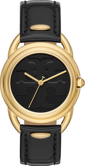 Tory Burch The Miller Leather Strap Watch, 32mm x 42mm | Nordstrom