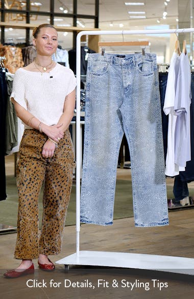 PURPLE BRAND Sandstone Camo Hotfix Embellished Straight Leg Jeans ...