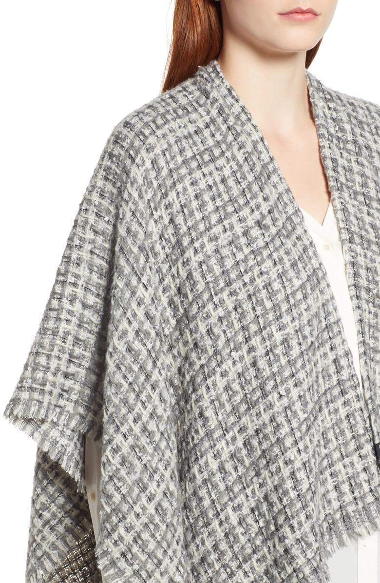 Echo Metallic Tweed Ruana | Nordstromrack