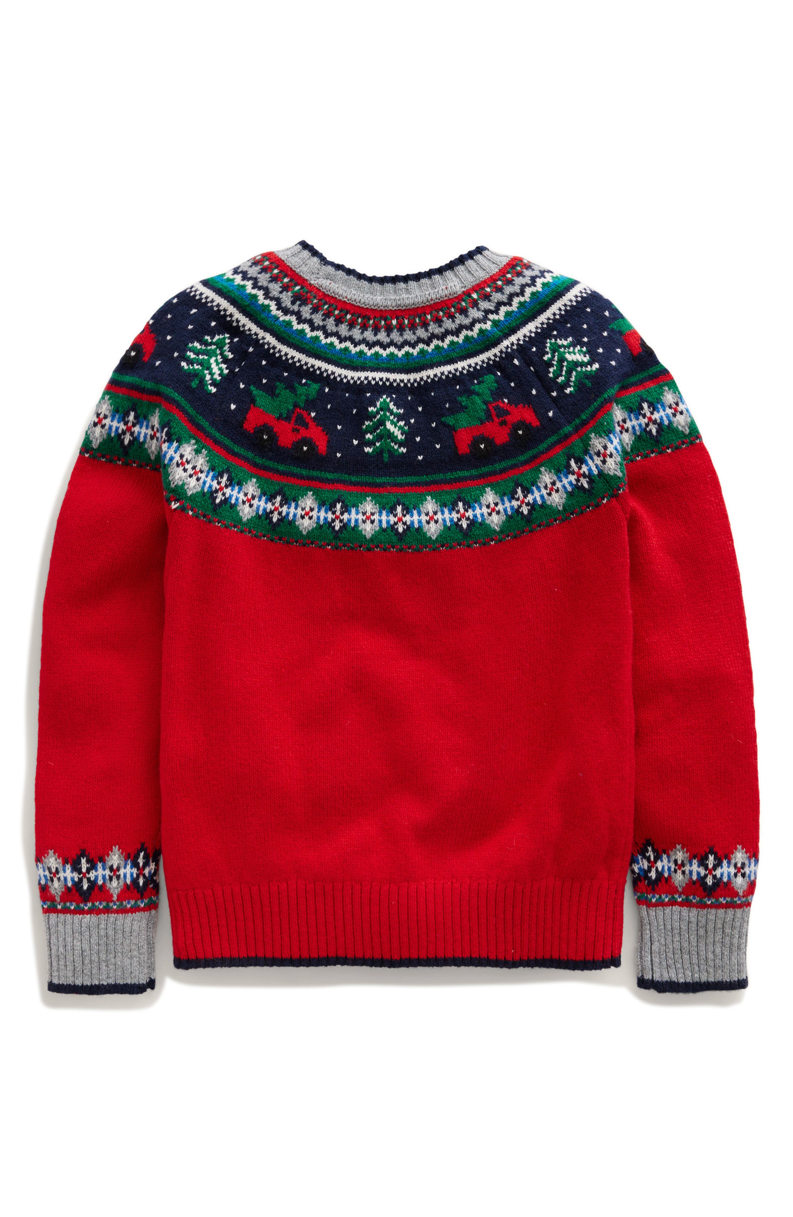 Mini Boden Kids' Fair Isle Crewneck Sweater | Nordstromrack