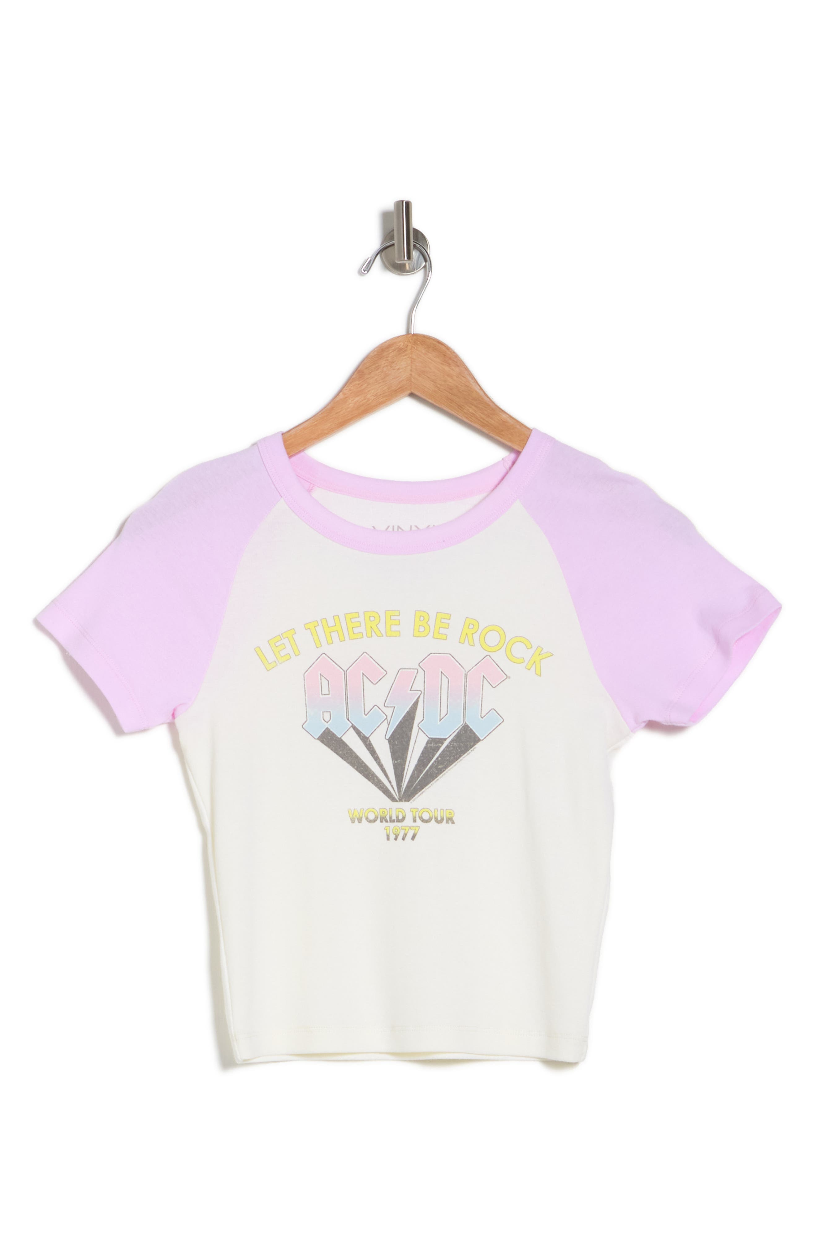 Vinyl Icons AC/DC Crop Graphic T-Shirt | Nordstromrack