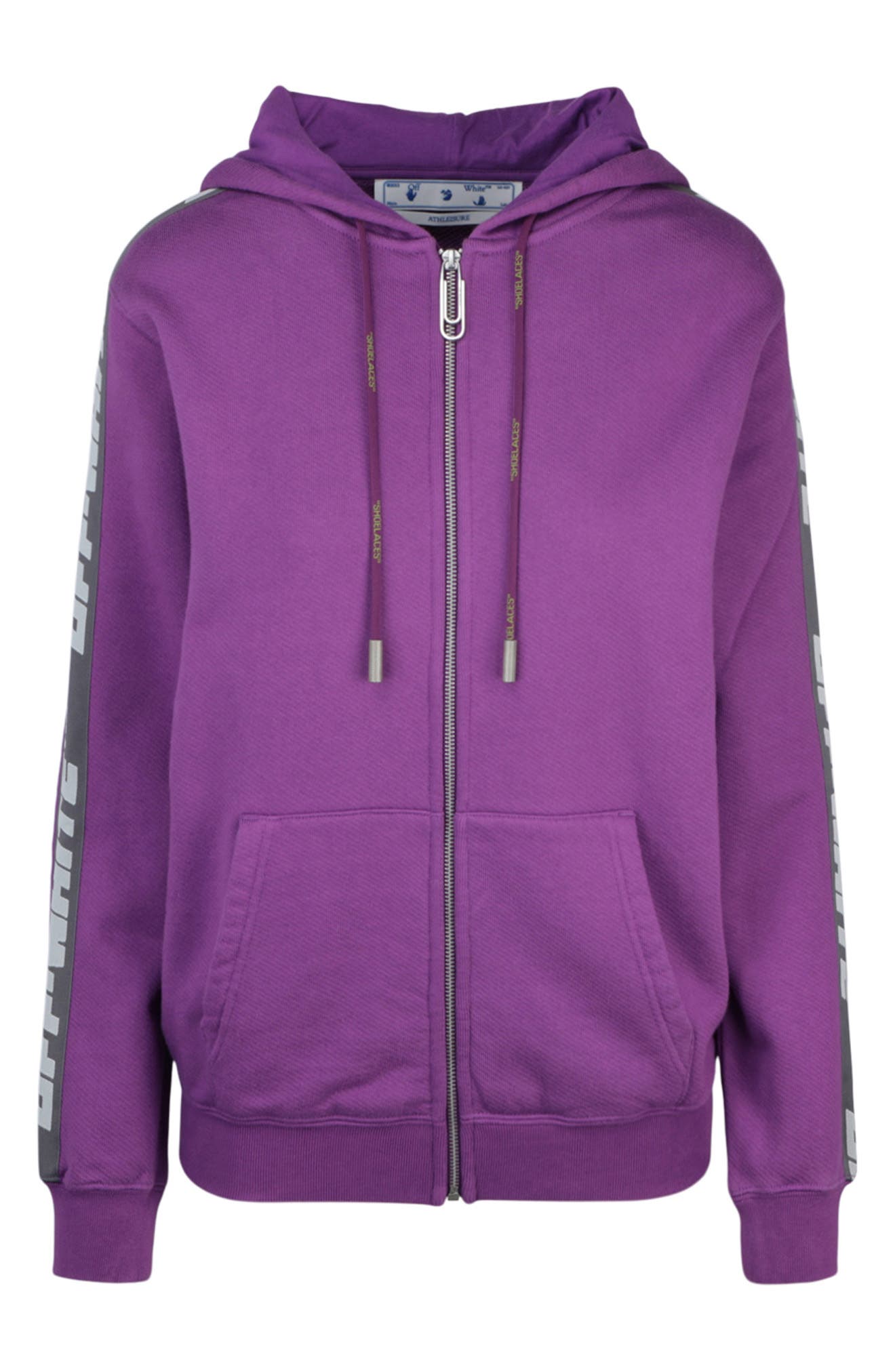 Off-White Logo Tape Zip Hoodie | Nordstromrack