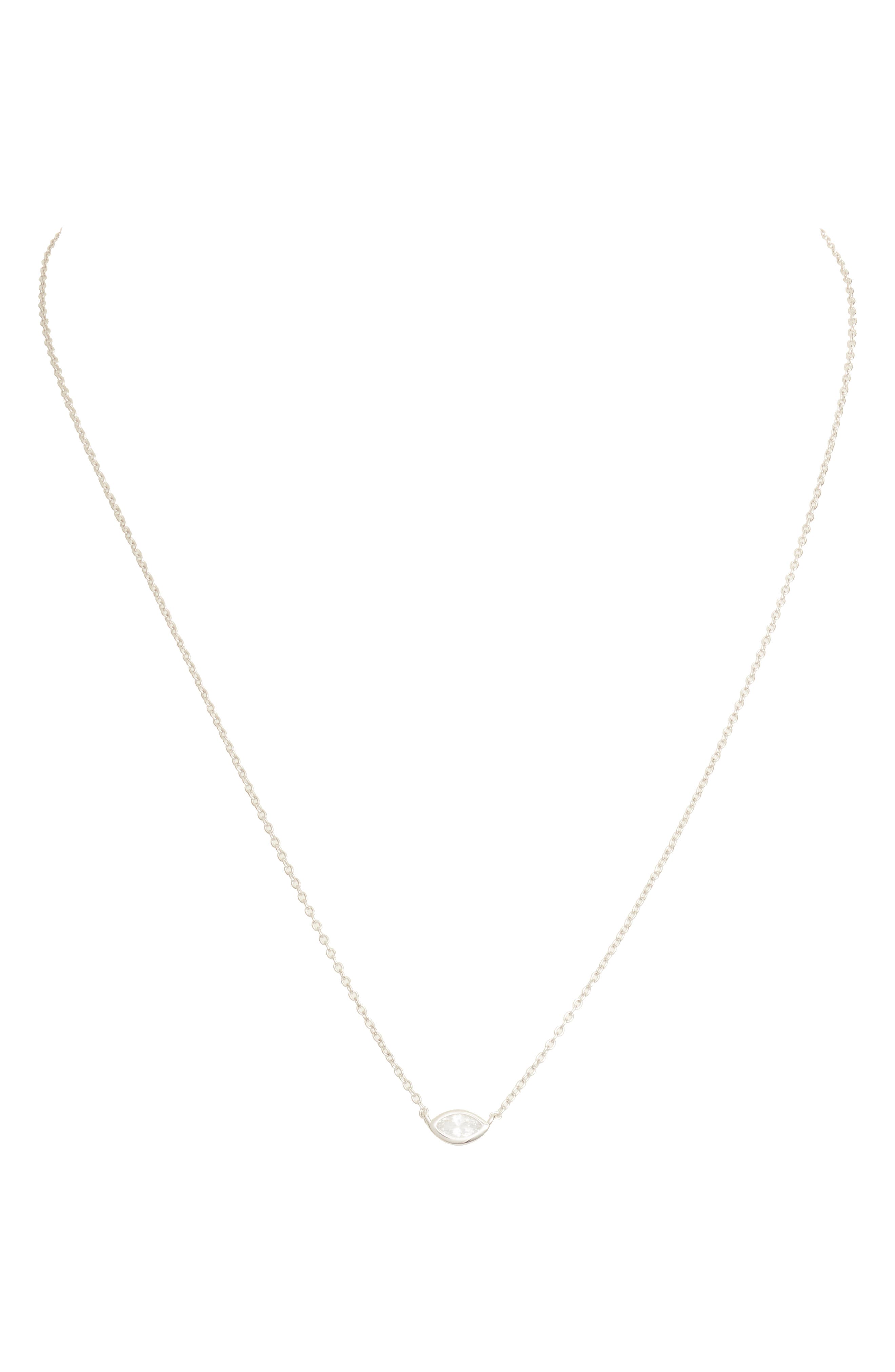 Argento Vivo Sterling Silver Evil Eye Pendant Necklace | Nordstrom