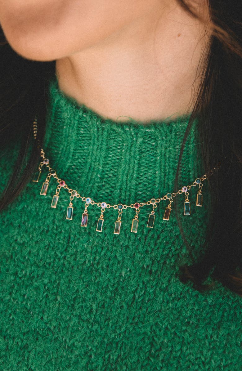 Set & Stones Gemma Baguette Shaker Necklace | Nordstromrack