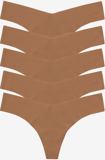 Commando Classic Solid Thong 5-Pack | Nordstrom