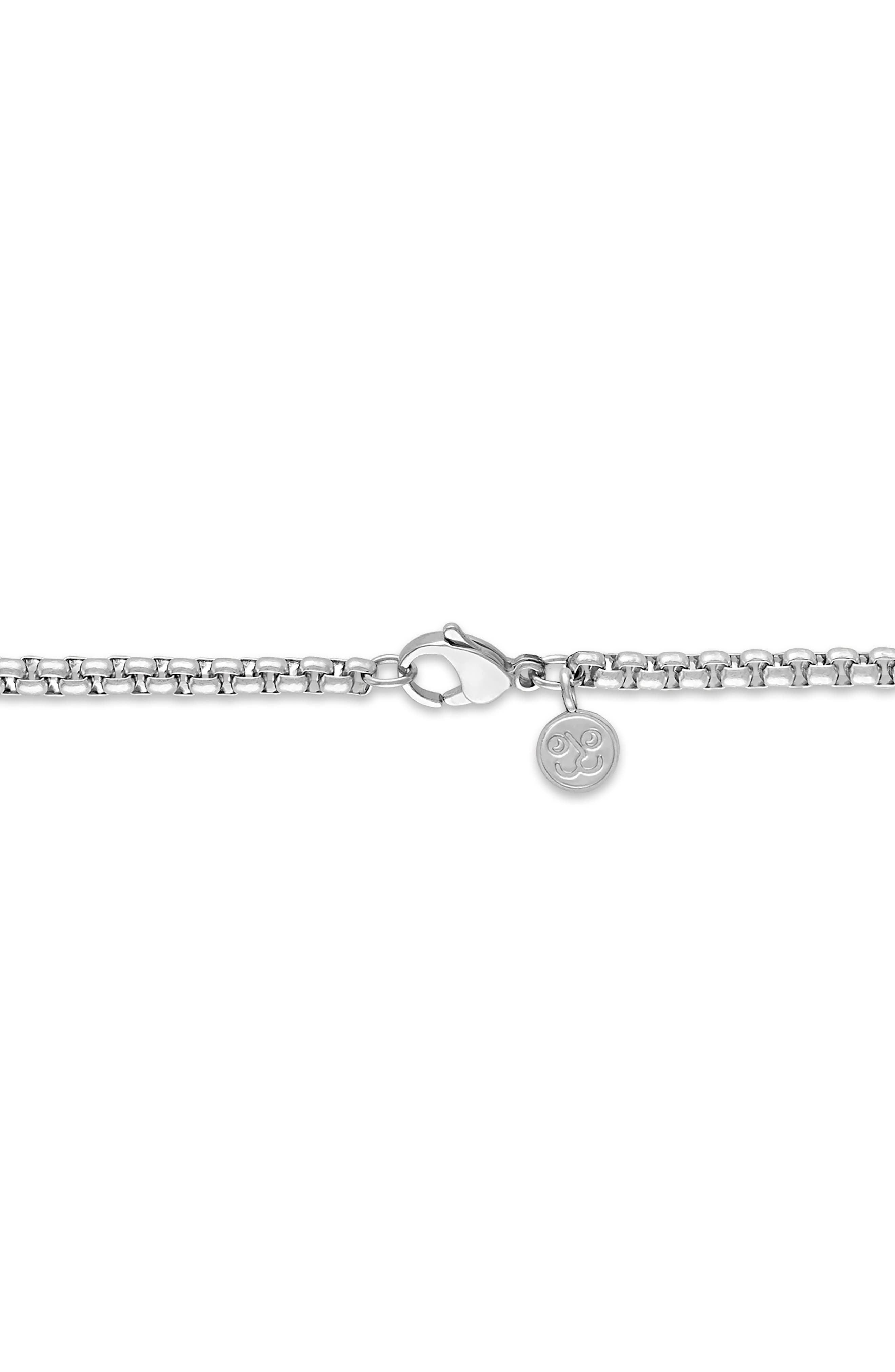Esquire Men's Two-Tone Stainless Steel Diamond Dog Tag Pendant Necklace ...