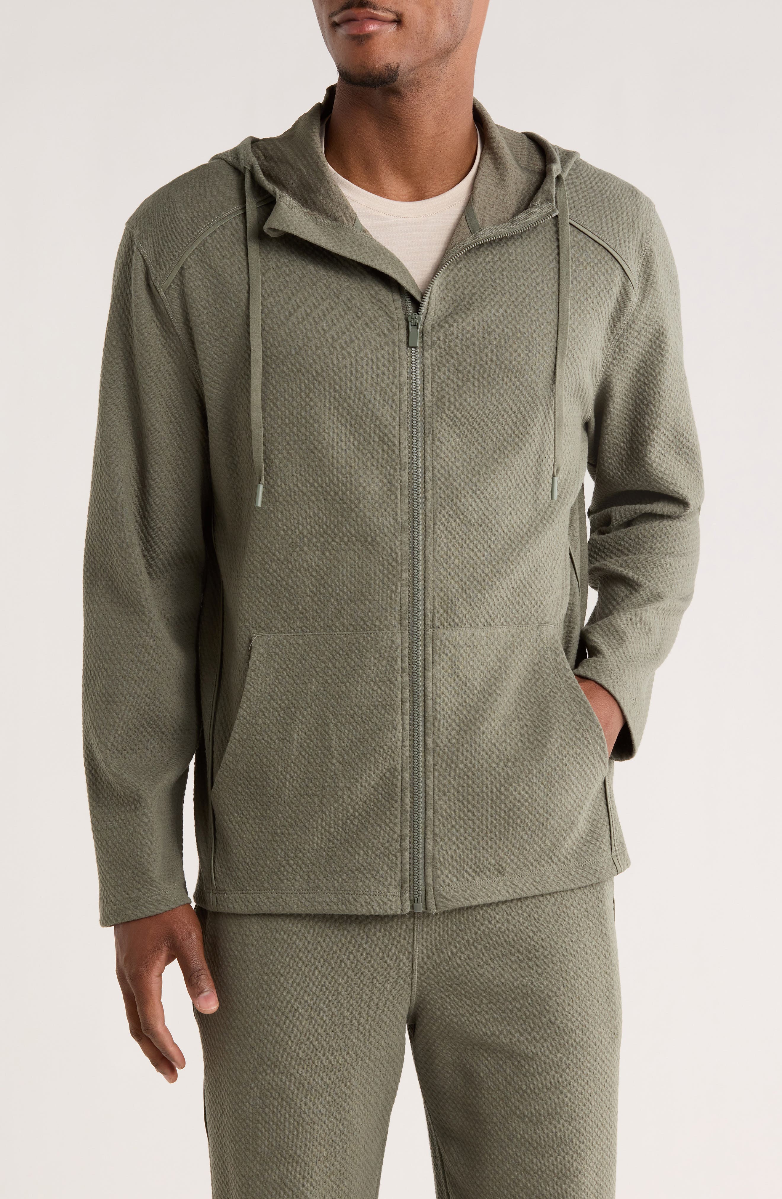 Oberon Jacquard Full Zip Hoodie (Men) | Nordstromrack
