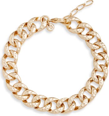 Nordstrom Hammered Curb Chain Bracelet | Nordstromrack
