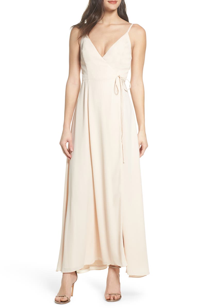 Fame and Partners Tilbury Georgette Wrap Maxi Dress | Nordstrom