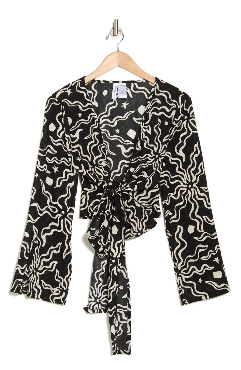 Sanctuary Knot Front Cotton Cover-Up Top | Nordstrom