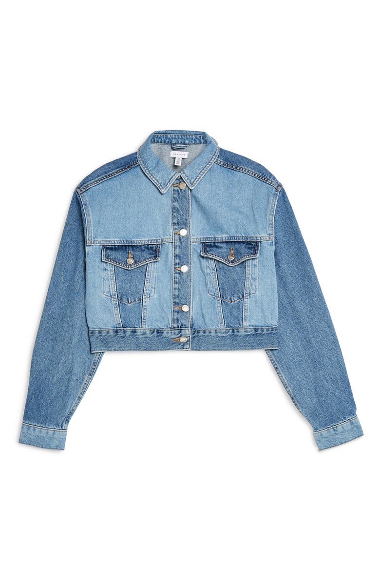 Topshop Block Denim Jacket | Nordstromrack