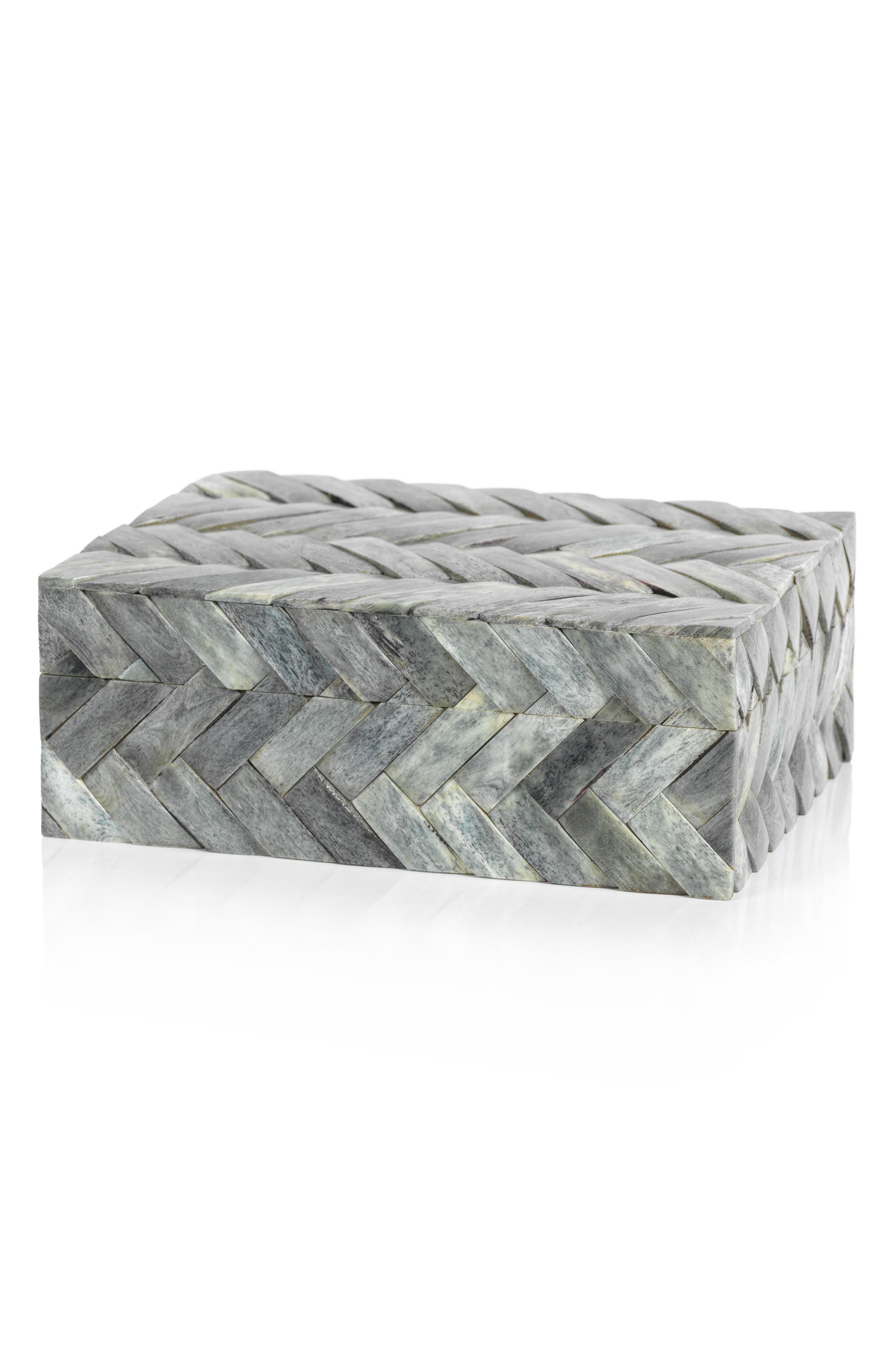 Bengkulu Herringbone Bone Decorative Box | Nordstromrack