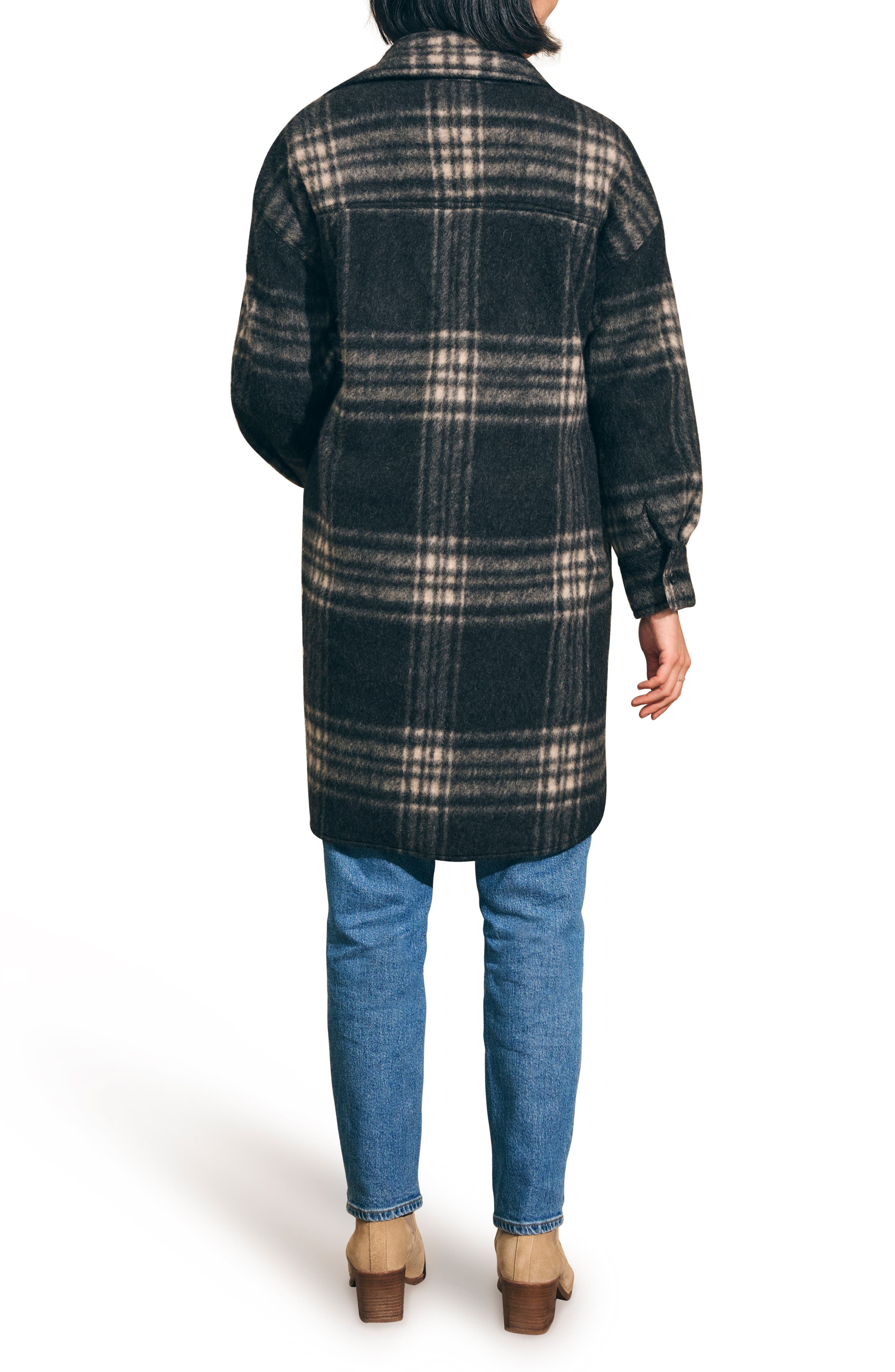 Faherty Cornwall Plaid Longline Jacket | Nordstromrack