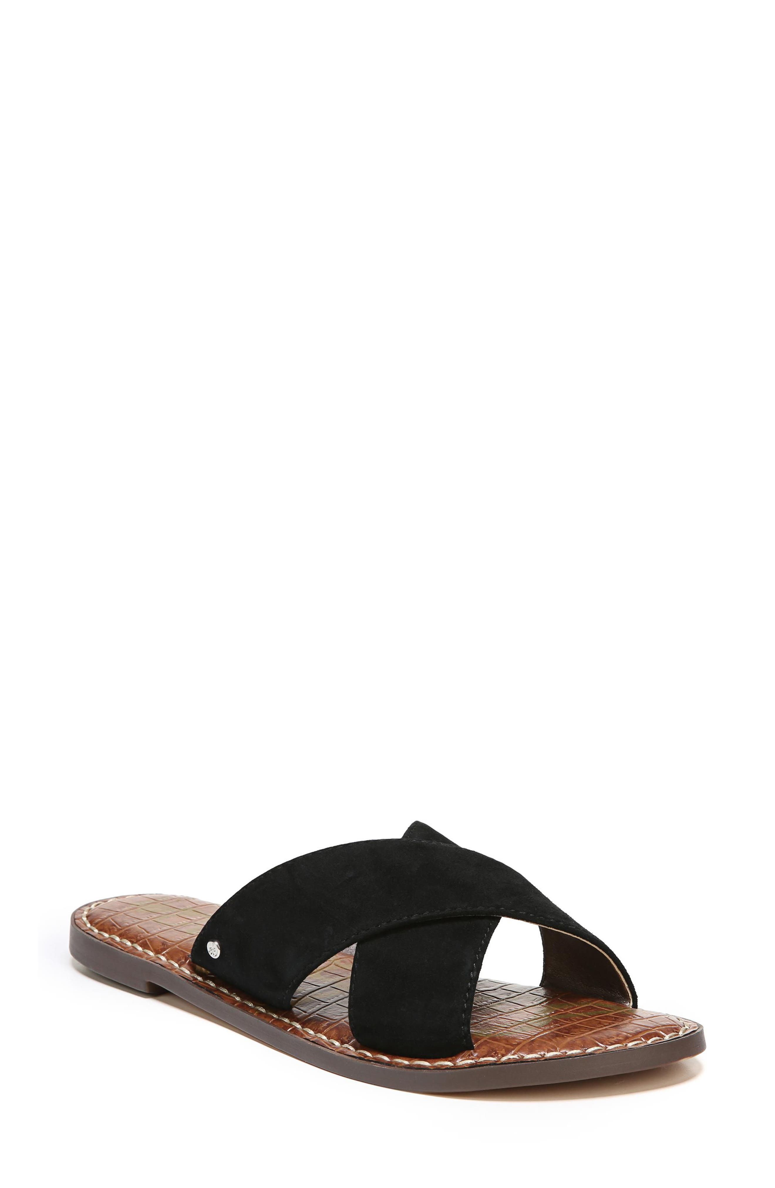Sam Edelman Gertrude Cross Strap Slide Sandal (Women) | Nordstromrack