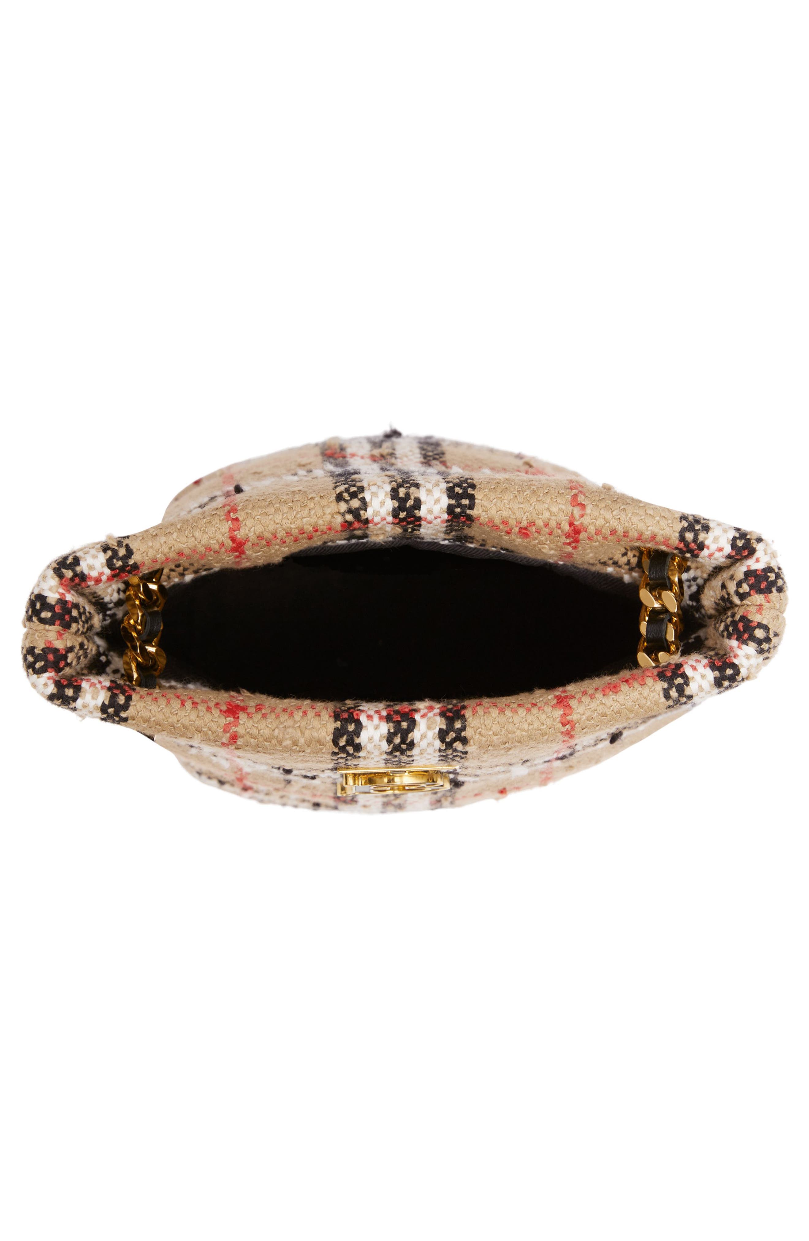 Burberry Mini Lola Woven Check Bucket Bag | Nordstrom