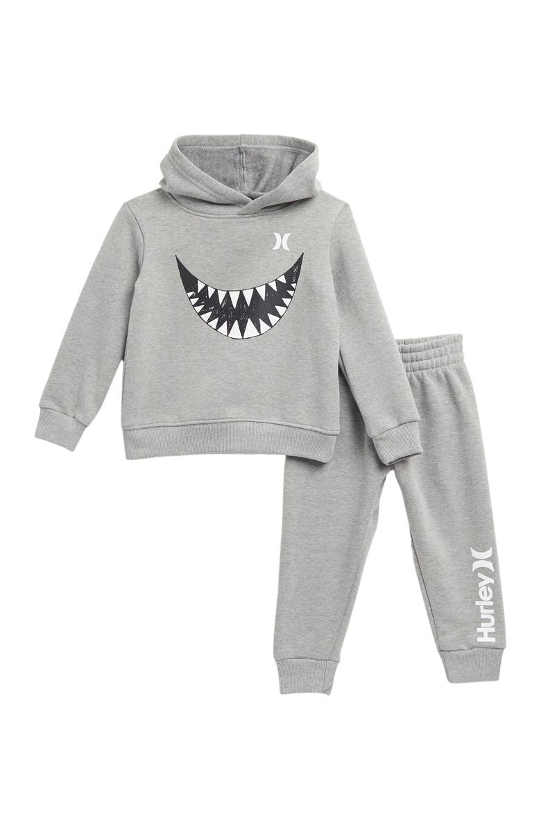 Hurley Kids' 2-Piece Sharkbait Fleece Hoodie Top & Joggers Set ...