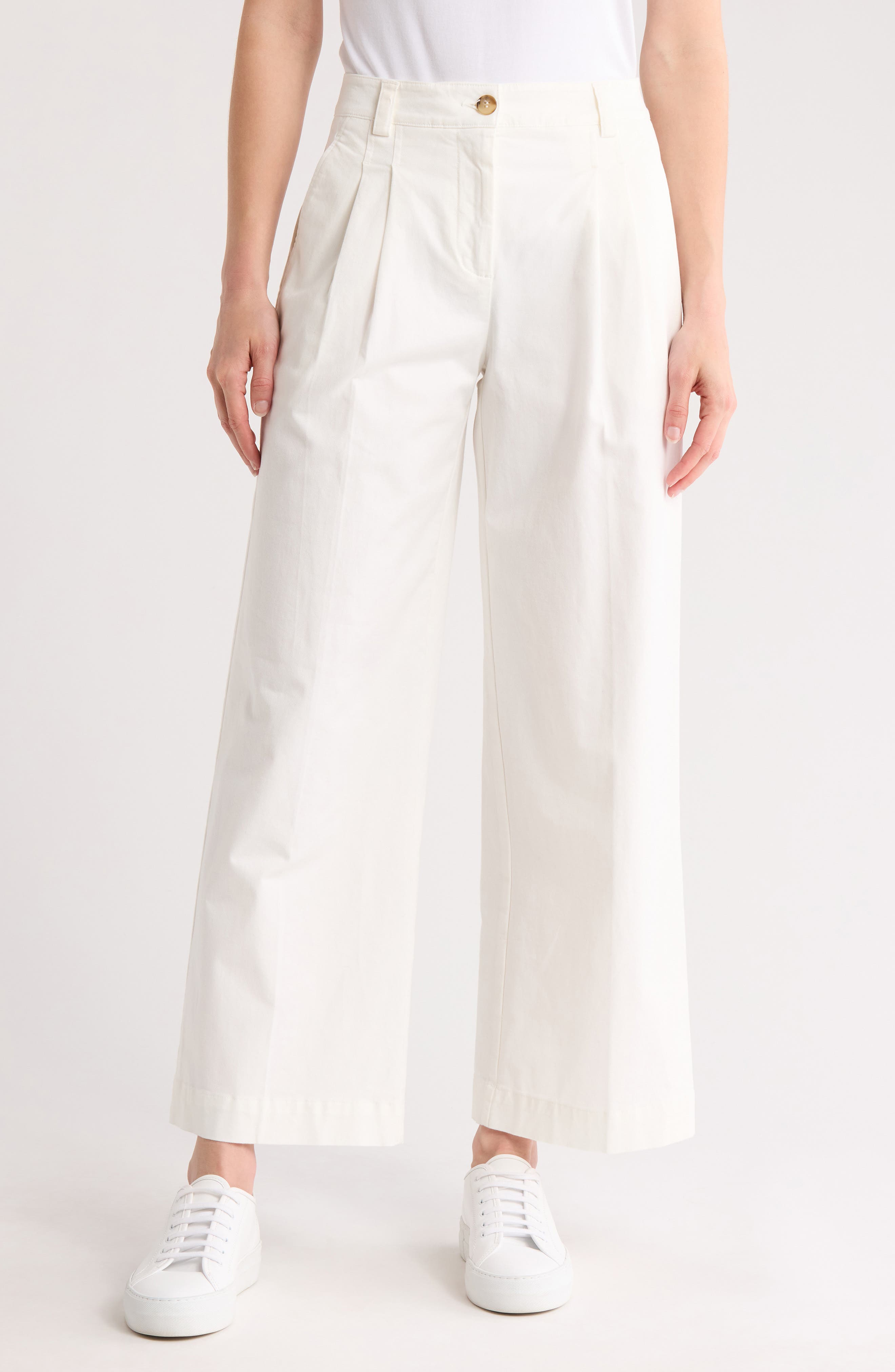 Reiss Astrid High Waist Front Pleat Wide Leg Pants | Nordstromrack