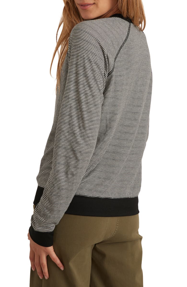 Marine Layer Stripe Reversible Raglan Sweatshirt | Nordstromrack
