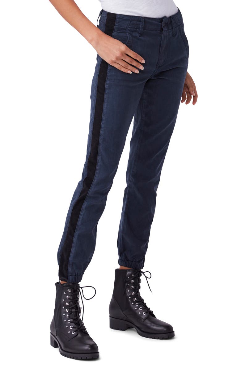 PAIGE Mayslie Velvet Inset Jogger Pants | Nordstromrack