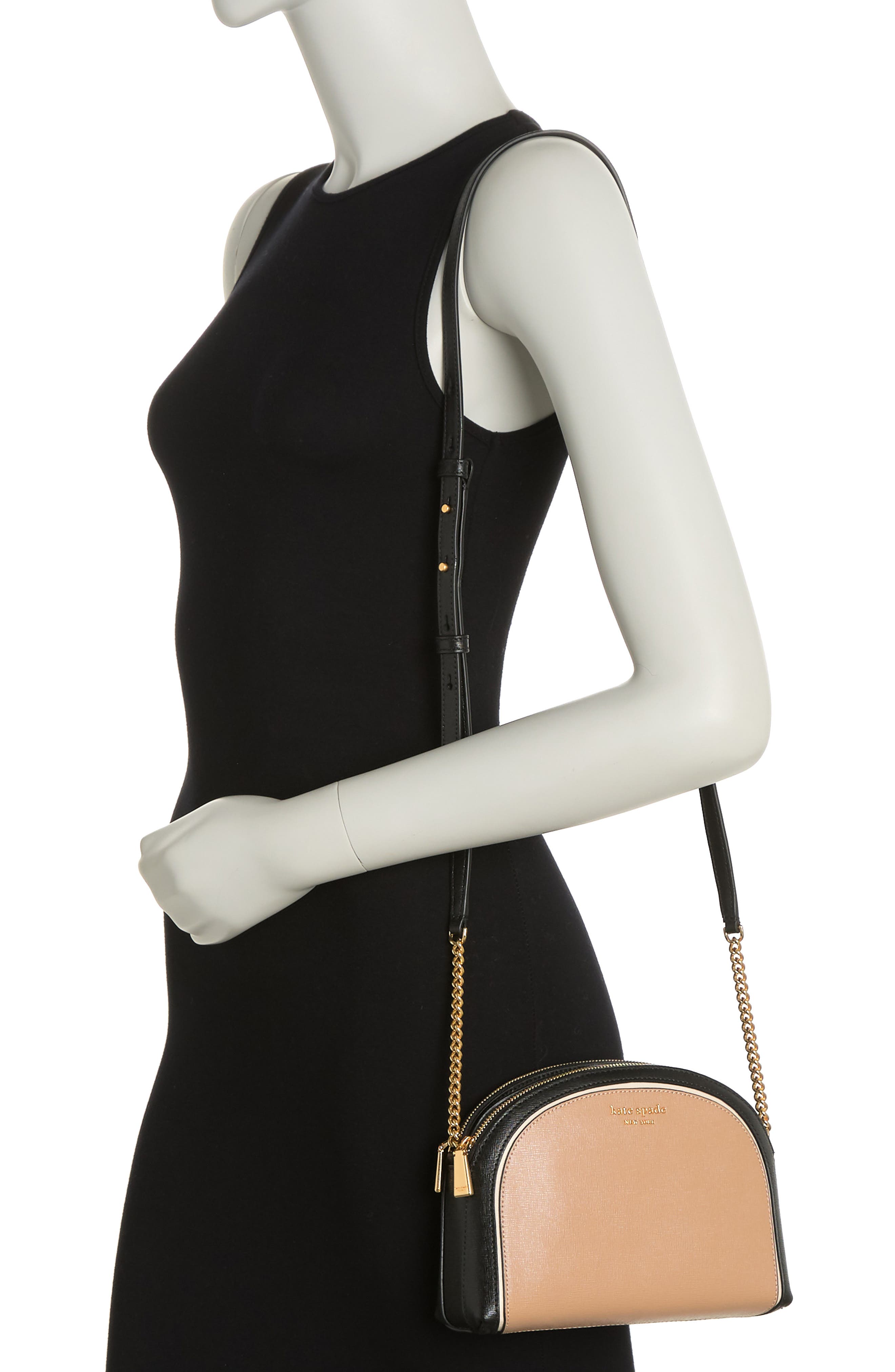 Kate Spade New York morgan colorblock double zip dome crossbody bag ...