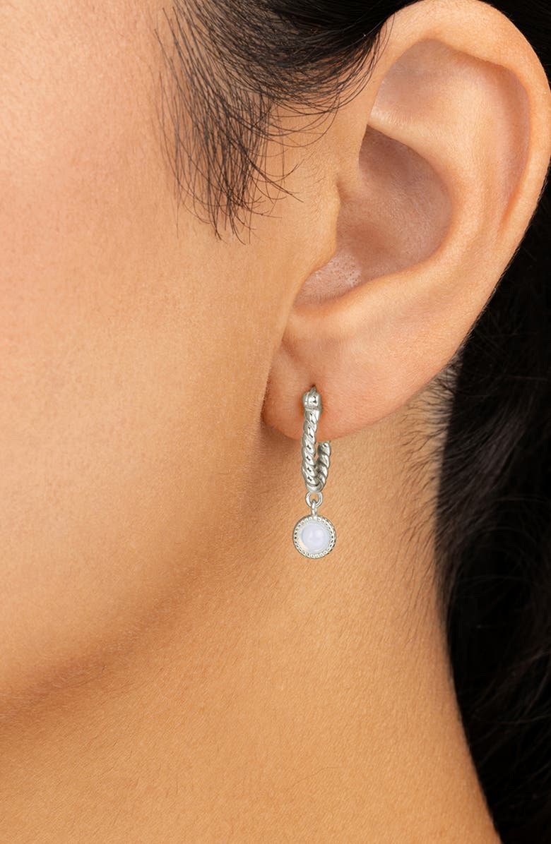Sterling Forever Susannah Drop Huggie Hoop Earrings | Nordstromrack