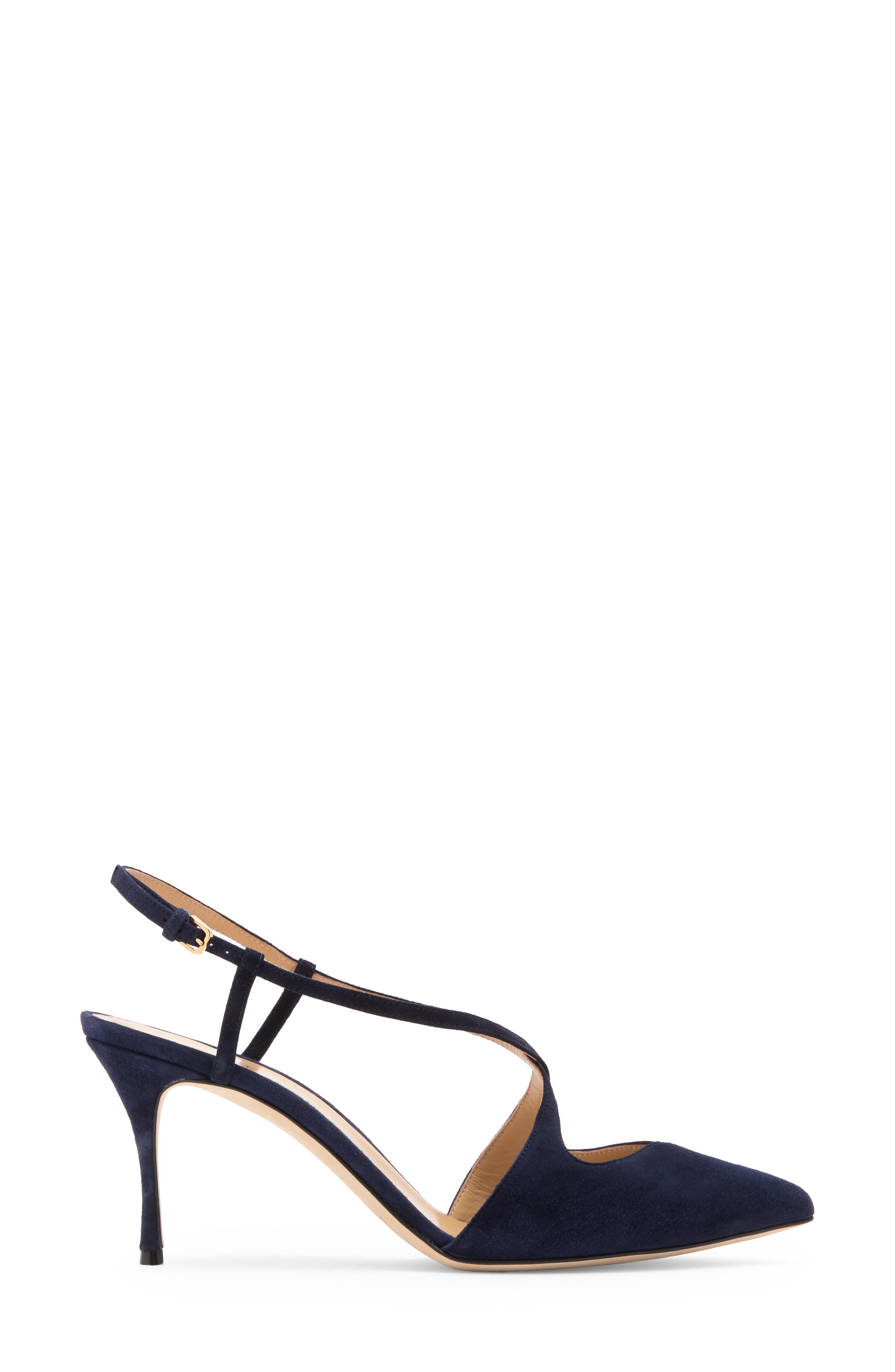 Sergio Rossi Pointed Toe Crisscross Strap Pump (Women) | Nordstromrack