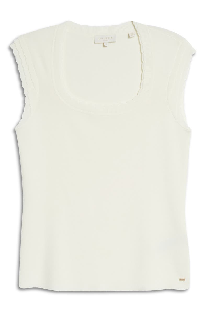 Ted Baker London Women's Stacie Scallop Short Sleeve Sweater ...