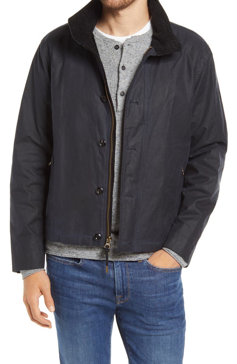 Billy Reid Waxed Cotton Water Repellent Jacket | Nordstromrack