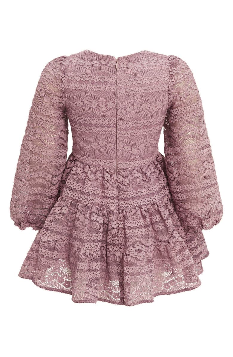 Bardot Junior Kids' Sienna Long Sleeve Tiered Lace Party Dress | Nordstrom