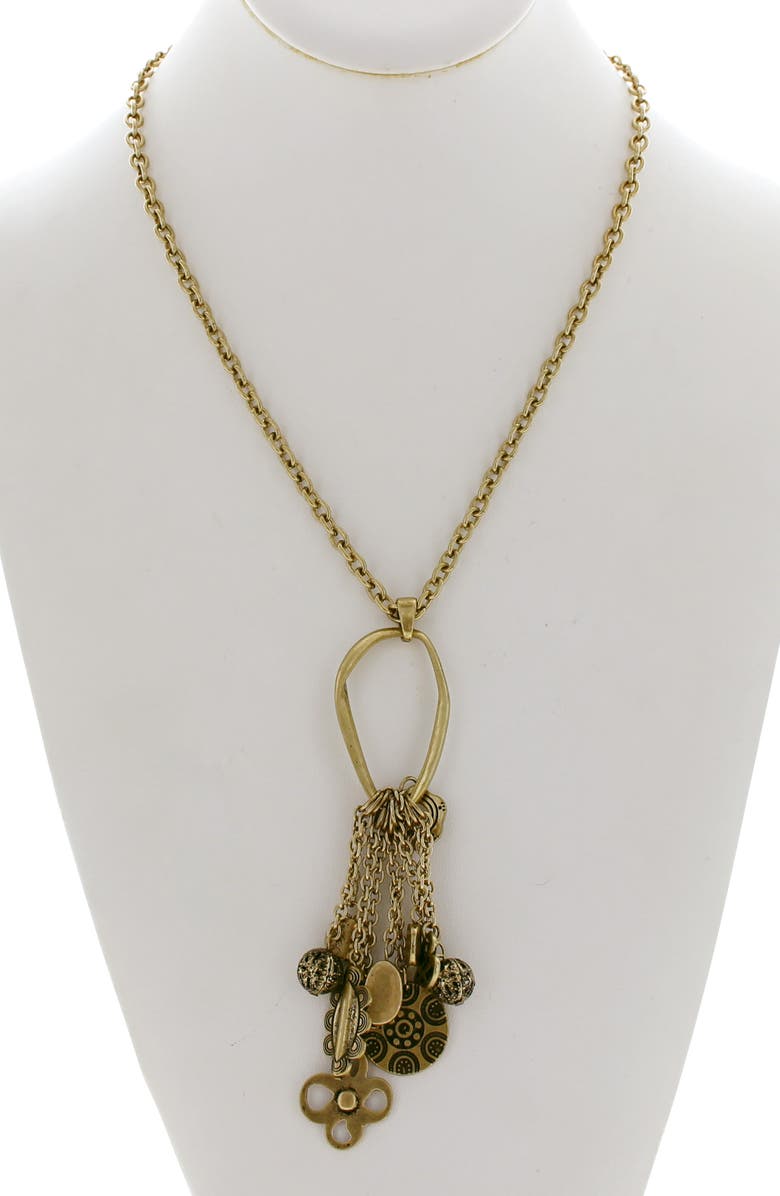 OLIVIA WELLES Organic Shape Charm Collection Necklace & Earrings Set ...