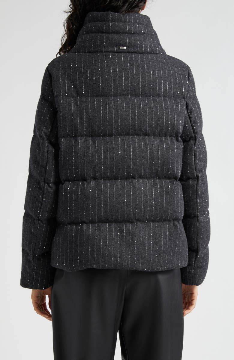 Herno Sequin Pinstripe Down Jacket | Nordstrom